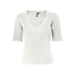 Pieces Bluse "Pcjuline" in Wei&szlig; - 46% | Gr&ouml;&szlig;e L | Damen-blusen