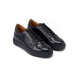 British Passport Leder-Sneakers in Schwarz - 63% | Gr&ouml;&szlig;e 38 | Damen-sneakers