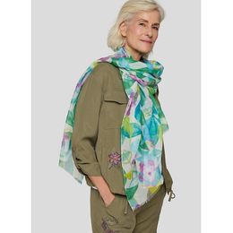 Rabe Schal in T&uuml;rkis/ Wei&szlig; - 30% | Damen-schals-tuecher