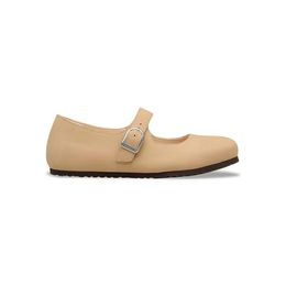 Birkenstock Leder-Ballerinas "Santa Clarit" in Beige - 33% | Gr&ouml;&szlig;e 37 | Damen-ballerinas