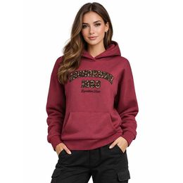 Geographical Norway Hoodie "Gaphir" in Bordeaux - 66% | Gr&ouml;&szlig;e L | Damen-sweatshirts-jacken