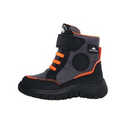Naturino Winterboots "Drezz" in Schwarz/ Grau/ Orange - 59% | Gr&ouml;&szlig;e 30 | Kinderstiefel