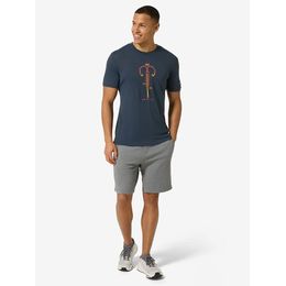 super.natural Trainingsshirt "Vintage Bike" in Dunkelblau - 56% | Gr&ouml;&szlig;e XXL | Herren-sportshirts