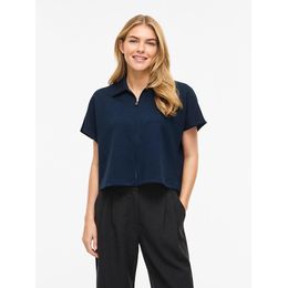 Vila Bluse "Visiffi" in Dunkelblau - 68% | Gr&ouml;&szlig;e XS | Damen-blusen