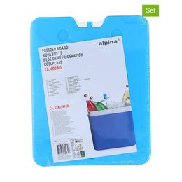 Alpina 2er-Set: K&uuml;hlelemente in Blau - 2x 600 ml - 14% | Damen-outdoor-ausruestung