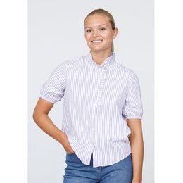 Sisters Point Bluse in Flieder/ Wei&szlig; - 69% | Gr&ouml;&szlig;e M | Damen-blusen