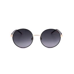 Hugo Damen-Sonnenbrille in Schwarz-Gold/ Dunkelblau - 54% | Gr&ouml;&szlig;e 55 | Damen-brillen