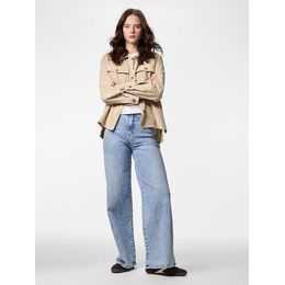 Pieces Cordhemd "Pceffi" in Beige - 37% | Gr&ouml;&szlig;e XS | Damen-blusen