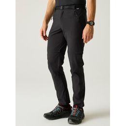 Regatta Zipp-Off-Trekkinghose "Xert Stretch" in Schwarz - 75% | Gr&ouml;&szlig;e 58 | Herren-outdoorhosen