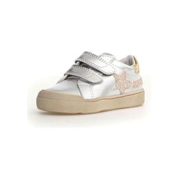 Naturino Leder-Sneakers "Singery" in Silber - 45% | Gr&ouml;&szlig;e 28 | Kindersneakers