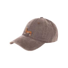 Zwillingsherz Cap "Dackel" in Braun - 15% | Damen-muetzen-caps