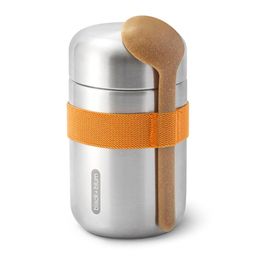 Black+Blum Thermo-Lunchbecher "Food Flask" in Silber/ Orange - 400 ml - 8% | Damen-outdoor-ausruestung
