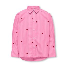 KIDS Only Bluse "New" in Pink - 46% | Gr&ouml;&szlig;e 140 | Kinder-blusen-hemden