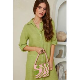 Le Monde du Lin Leinen-Kleid in Gr&uuml;n - 73% | Gr&ouml;&szlig;e 36/38 | Damen-kleider
