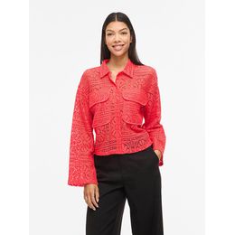 Vila Bluse "Vimerinda" in Rot - 52% | Gr&ouml;&szlig;e S | Damen-blusen