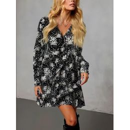 Milan Kiss Kleid in Schwarz/ Wei&szlig; - 70% | Gr&ouml;&szlig;e XL | Damen-kleider