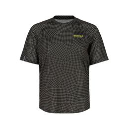 maloja Trailrunningshirt "B&uuml;schelsch&ouml;nM." in Schwarz/ Beige - 61% | Gr&ouml;&szlig;e XS | Damen-outdoor-tops-shirts