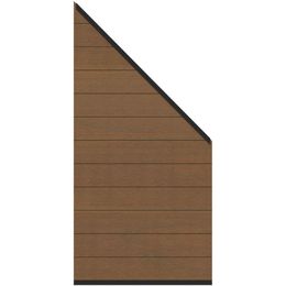 TraumGarten SYSTEM Platinum Zaun Anschluss Set Teak Braun g&uuml;nstig