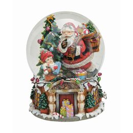 Spieluhr, Mehrfarbig, Glas, 25x17x16 cm, Dekoration, Weihnachtsdekoration, Winterdeko