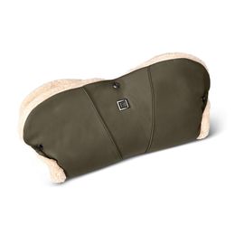 MOON Muff Handmuff, Waldgr&uuml;n, Textil, Uni, F&uuml;llung: Polyester, 51x7x24 cm, EN 1888, f&uuml;r Buggys, durchg&auml;ngige Griffstangen, Baby on Tour, Kinderwagen, Kinderwagen-Zubeh&ouml;r, Sonstiges Kinderwagenzubeh&ouml;r