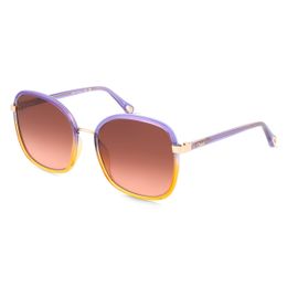 Chlo&eacute; Chlo&eacute; CH0031S | Damen-Sonnenbrille | Fassung: Vollrand, Eckig, Kunststoff, Violett | Glasfarbe: Braun