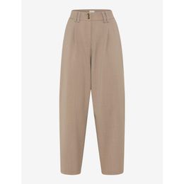Brax Damen Hose Style MEGAN S WARM GREIGE, hellbraun, Gr. 34L