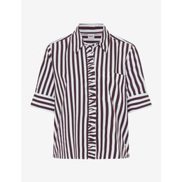 Brax Damen Bluse Style VICA FRIL blackberry violet, dunkles lila, Gr. 32
