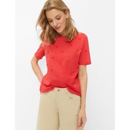 Brax Damen Shirt Style CIRA S hibiscus, Rot, Gr. 36