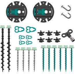 Berger TerraGlow Markisen-Set, 42-tlg. - Zeltheringe & Abspannmaterial