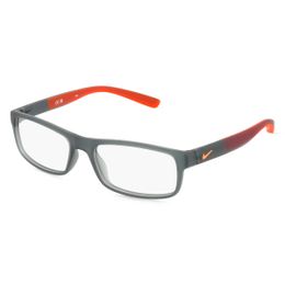 Nike 7090 Brille Unisex | Fassung: Vollrand, Quadratisch, Grau Matt