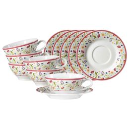 Ritzenhoff & Breker Ritzenhoff & Breker Teetassen mit Untertassen Shanti Ostfriese 100 ml 6er Set