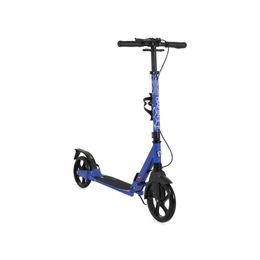 Byox Kinderroller Enigma PU-R&auml;der klappbar St&auml;nder Getr&auml;nkehalter Handbremse blau