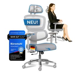 DESKSPACE Move Pro B&uuml;rostuhl - 3-stufiger 150 kg, Grau