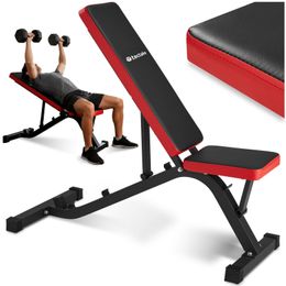 TecTake&reg; Hantelbank, mit Schnellverstellung, Sitz 2-fach verstellbar, rutschfest, 116 x 51 x 122 cm