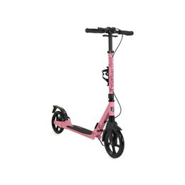 Byox Kinderroller Enigma PU-R&auml;der klappbar St&auml;nder Getr&auml;nkehalter Handbremse rosa
