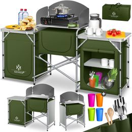 Kesser&reg; Campingschrank, Campingk&uuml;che mit Aluminiumgestell, inkl.Tragetasche , Kocherschrank f&uuml;r Camping , Campingm&ouml;bel , Outdoor