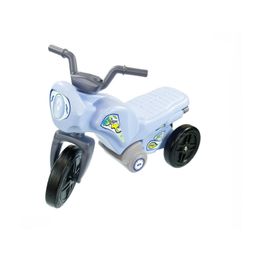 Mochtoys Kinderrutschfahrzeug Motrorrad 10199, Kunststoffreifen, drei R&auml;der blau