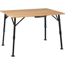 DEFA BLS Campingtisch Bambus h&ouml;henverstellbar 100 x 72 cm - Klapptische