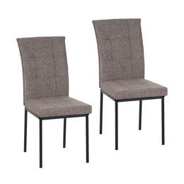 HTI-Living Stuhl Matthew Hellbraun 2er-Set