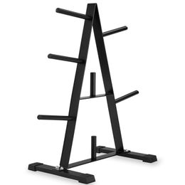 TecTake&reg; Hantelscheibenst&auml;nder, mit 7 Aufnahmen, platzsparend, bodenschonende Kunststoffkappen, Belastbarkeit 200 kg