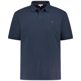 Herren Gro&szlig;e Gr&ouml;&szlig;en | Tommy Hilfiger Poloshirt mit Allover-Muster Farbe dunkelblau Gr&ouml;&szlig;e: 5XL