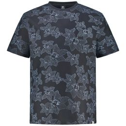 Herren Gro&szlig;e Gr&ouml;&szlig;en | Lerros T-Shirt mit Allover-Muster Farbe blau Gr&ouml;&szlig;e: 6XL