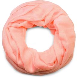 Loop styleBREAKER "Loop mit Glitzer unifarben", Damen, orange (apricot), Obermaterial: 100% Viskose CV., Modisch, Modet&uuml;cher Loop
