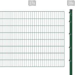 Einstabmattenzaun Arvotec "ESSENTIAL 160 zum Aufschrauben", gr&uuml;n (dunkelgr&uuml;n), H:160cm, Kunststoff, Stahl, Zaunelemente, Zaunh&ouml;he 160 cm, Zaunl&auml;nge 2 - 60 m