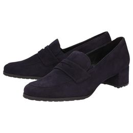 Pumps Sioux "Fendrina-708", Damen, Gr. 39 (UK 5 1/2), blau (dunkelblau), Obermaterial: 100% Lammveloursleder LAVL. 100% Gummi rubber., Schuhe Pumps