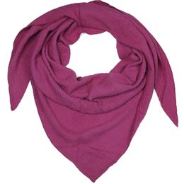 Dreieckstuch styleBREAKER "Musselin Dreiecktuch Einfarbig", Damen, lila (violett), Obermaterial: 100% Baumwolle CO., Modisch, Modet&uuml;cher