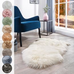 Fellteppich LUXOR living "Schaffell Namika" Gr. 1, beige (wei&szlig;), B:60cm H:50mm L:85cm, Lammfell, Teppiche, Fellteppich, echtes Lammfell, weich & flauschig, gro&szlig;e Farbauswahl, in 2 Gr&ouml;&szlig;en