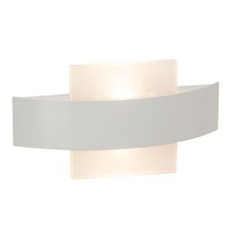 Brilliant Wandleuchte "Solution", wei&szlig;, 2, H: 13,6cm, 1 Stk., Leuchten, LED Wandlampe 26cm quadratisch wei&szlig;, Wandleuchte