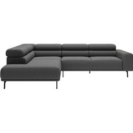 Sch&ouml;ner Wohnen Kollektion Ecksofa "Tossa, Modernes Design trifft smarte Funktione, Breite 273 cm", anthrazit melange, B:276cm H:71cm T:219cm, 24% Polyester, 76% Polyacryl, SCH&Ouml;NER WOHNEN-KOLLEKTION, Sofas, Ecksofa, Motorischer Sitzvorzug, Kopfteil-Funktion & Saugroboter-H&ouml;he
