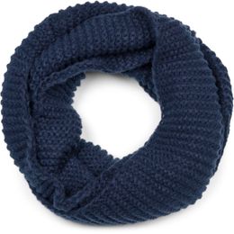 Loop styleBREAKER "Strick Loop Wellenmuster", Damen, blau (dunkelblau), Obermaterial: 100% Polyacryl PAN., Modisch, Modet&uuml;cher Loop